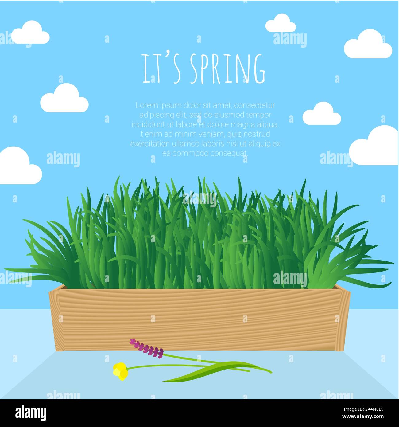 Grow in grass Stock Vector Images - Alamy