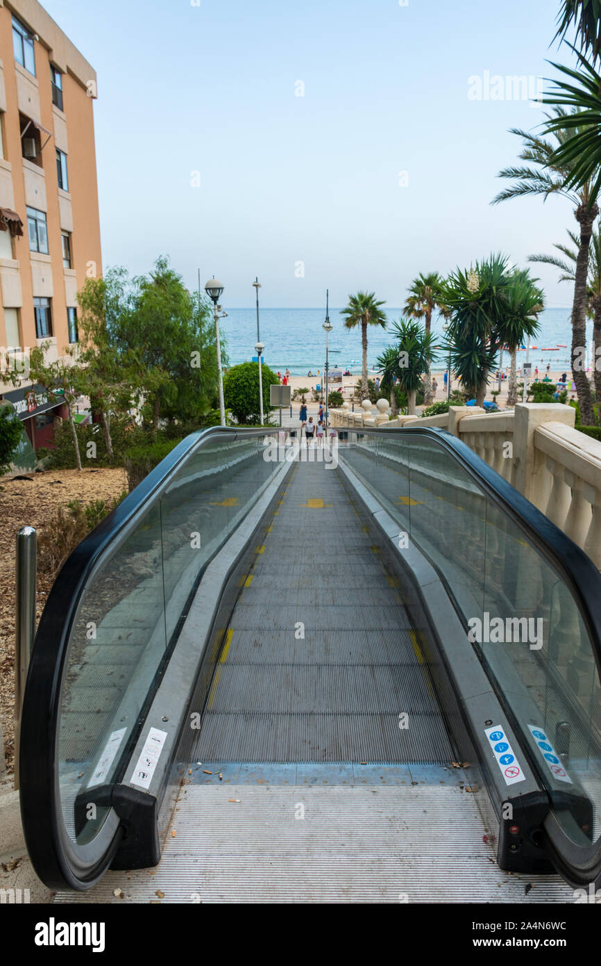 Villajoyosa, Alicante, Spain - August 05, 2019: One of the five ...