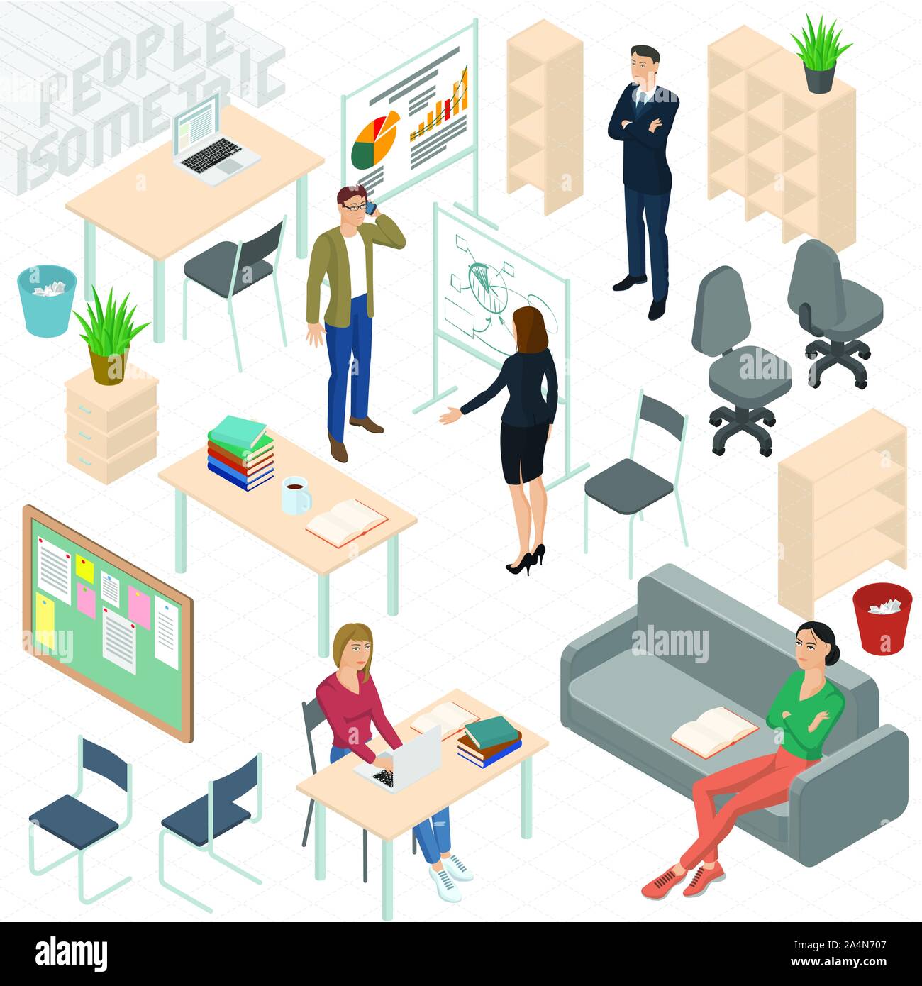 Set business man standing Stock Vector Images - Alamy