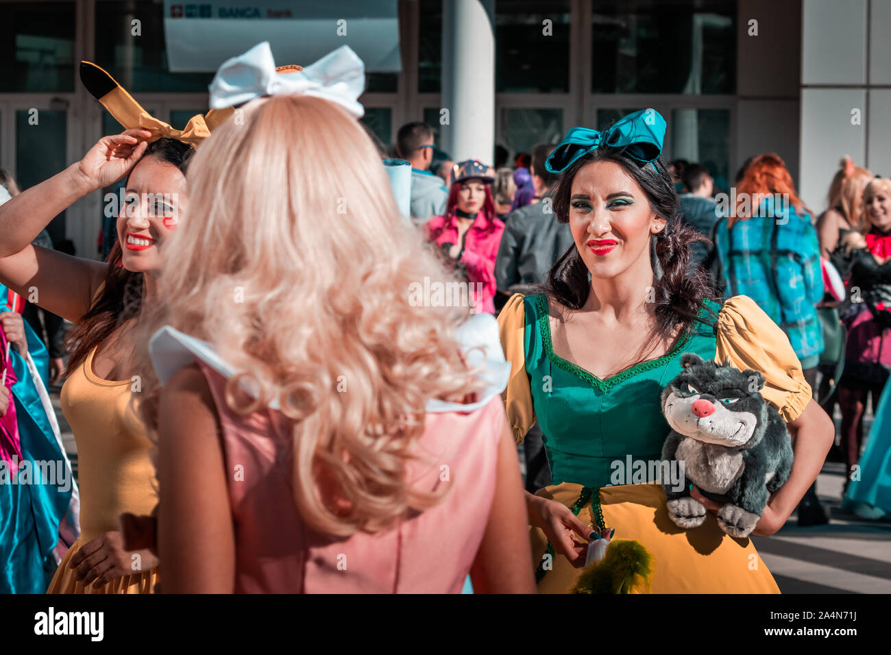 Rome, Italy, 5 April 2019, Comic and Cosplayer event called "Romics ...