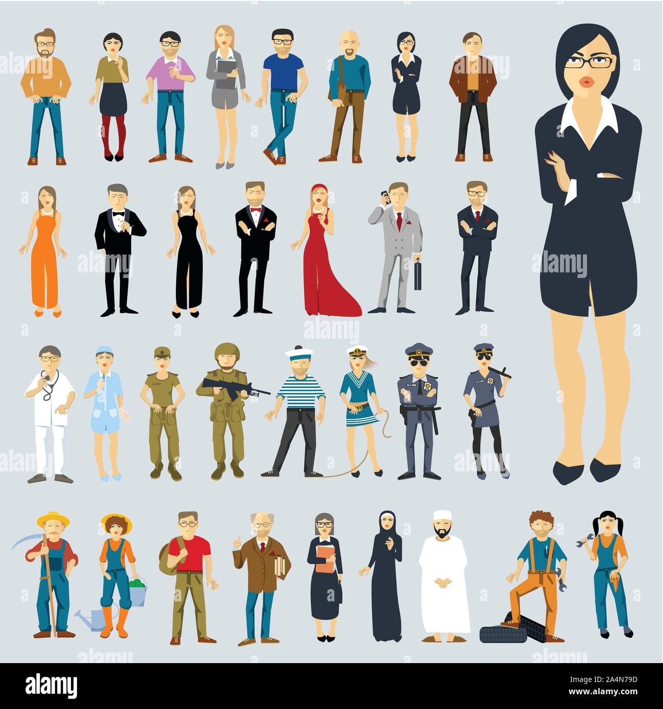 Flat design vector people Stock Vector Image & Art - Alamy