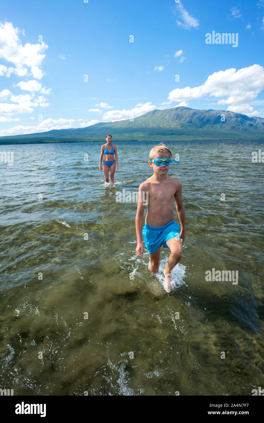 Boy at sea Stock Photo - Alamy
