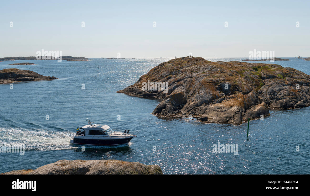 Motorboat on sea Stock Photo - Alamy