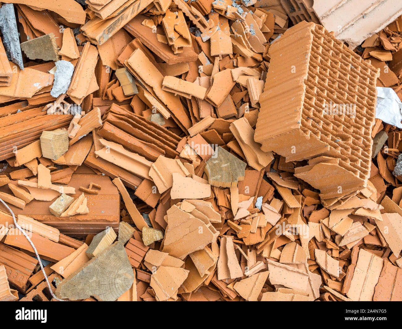 Brick Debris Texture Stock Photo - Alamy