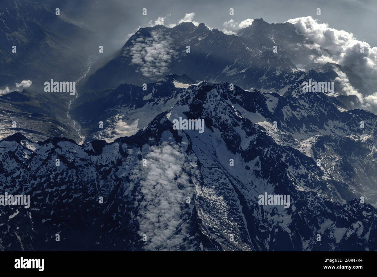 Aerial view of mountains Stock Photo - Alamy