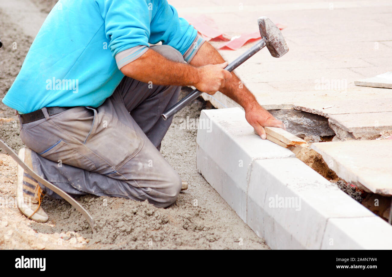 municipal work, reconstruction of a street road, image Stock Photo - Alamy