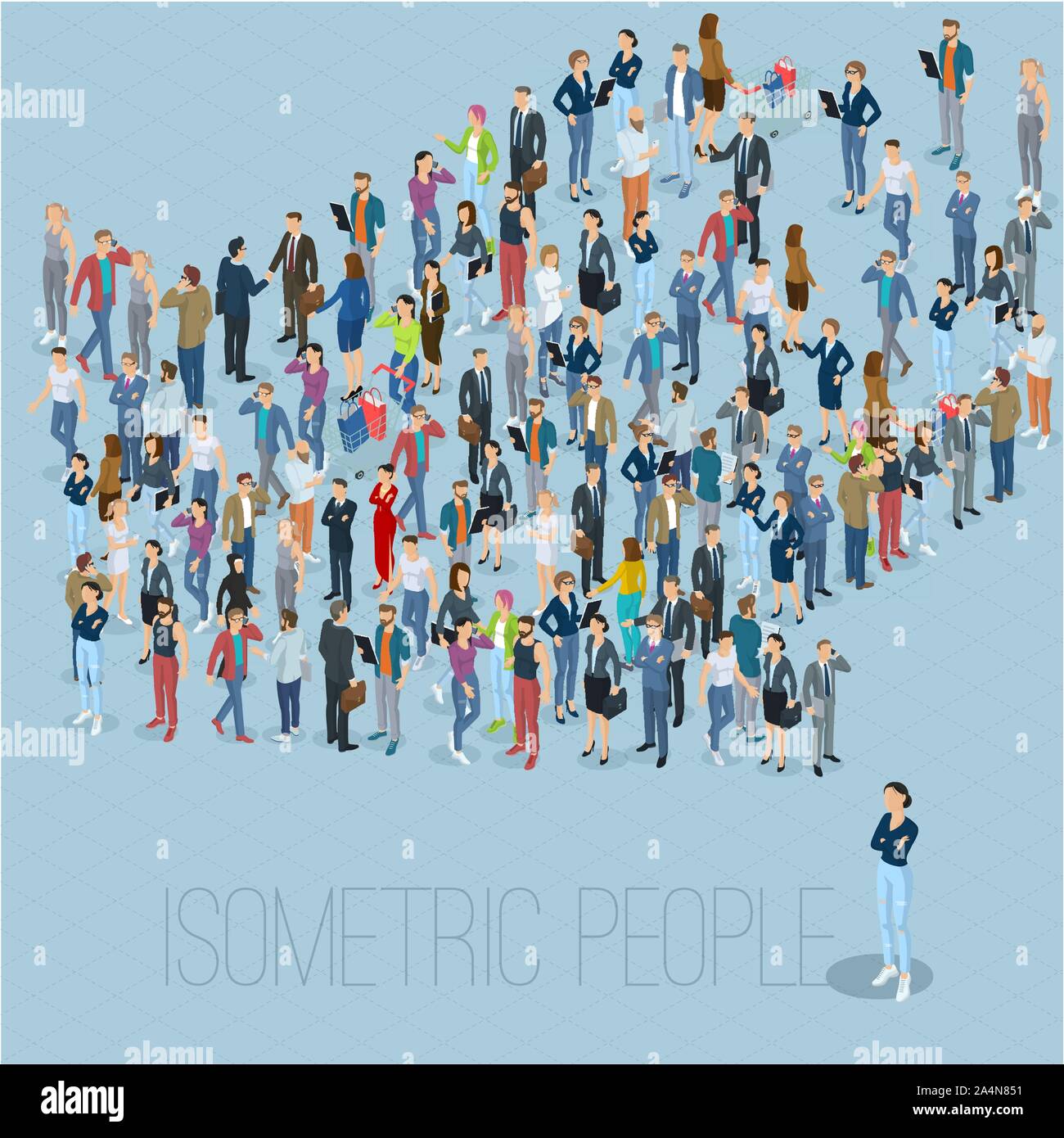 Isometric man target arrow Stock Vector Images - Alamy