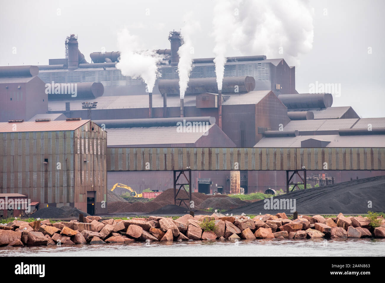 Calumet River scene Stock Photo - Alamy