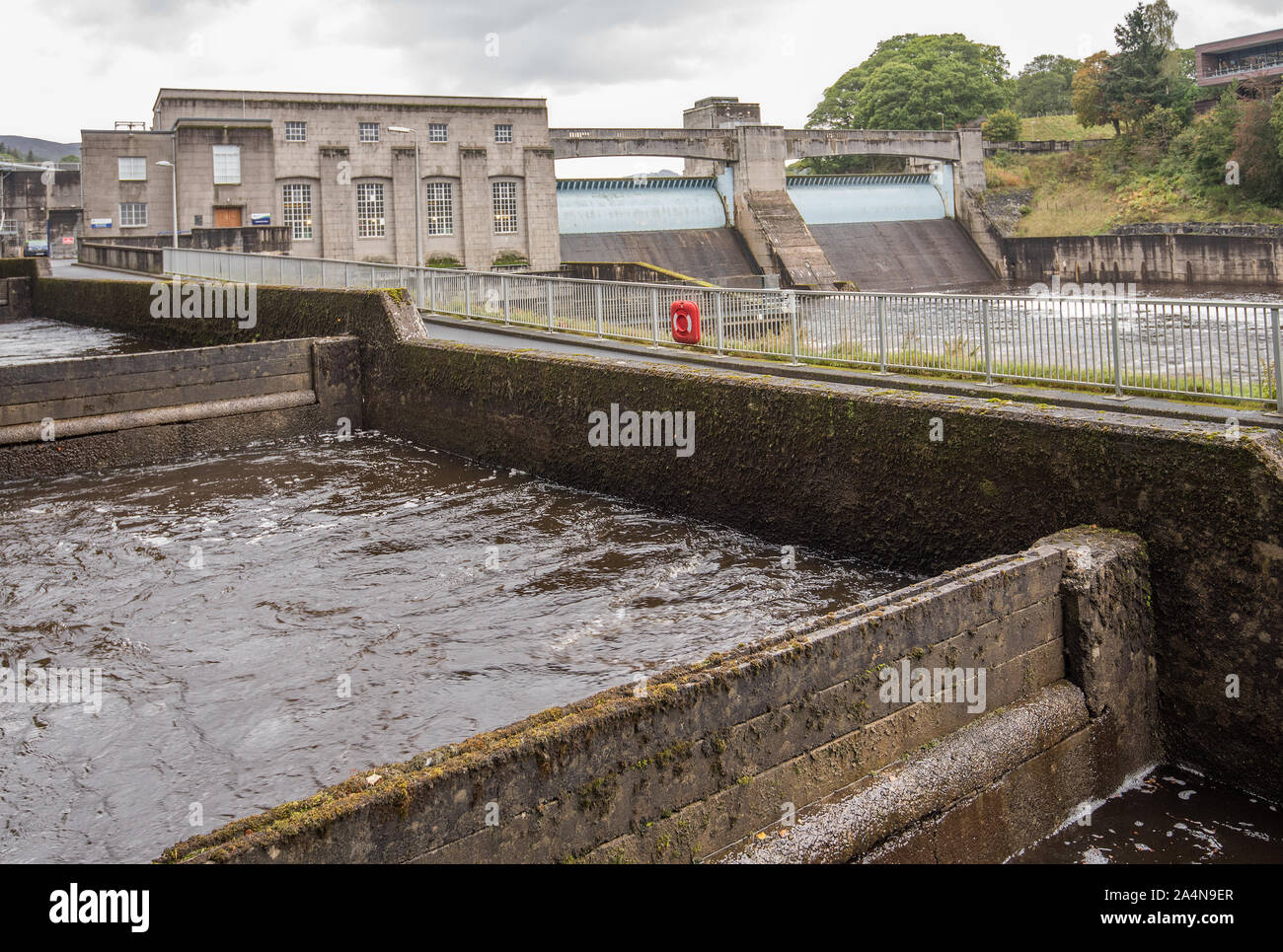 Pitlochry dam and fish ladder hi-res stock photography and images - Alamy