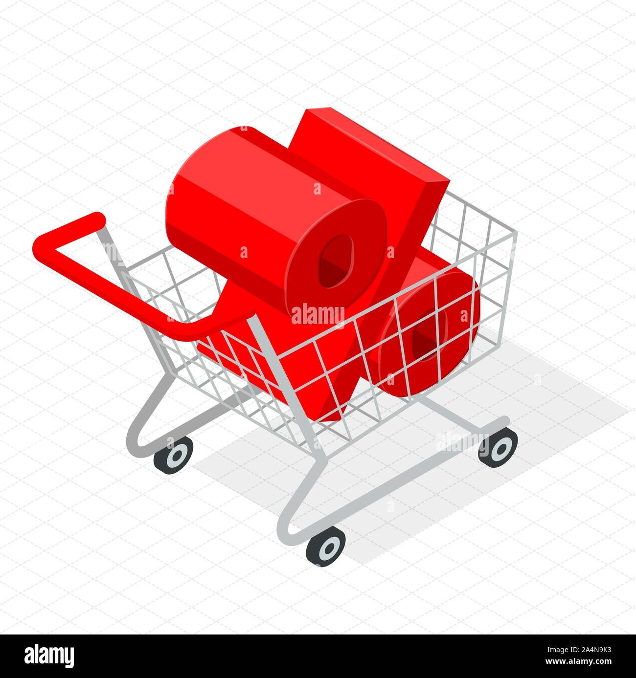 Isometric shopping cart Stock Vector Image & Art - Alamy