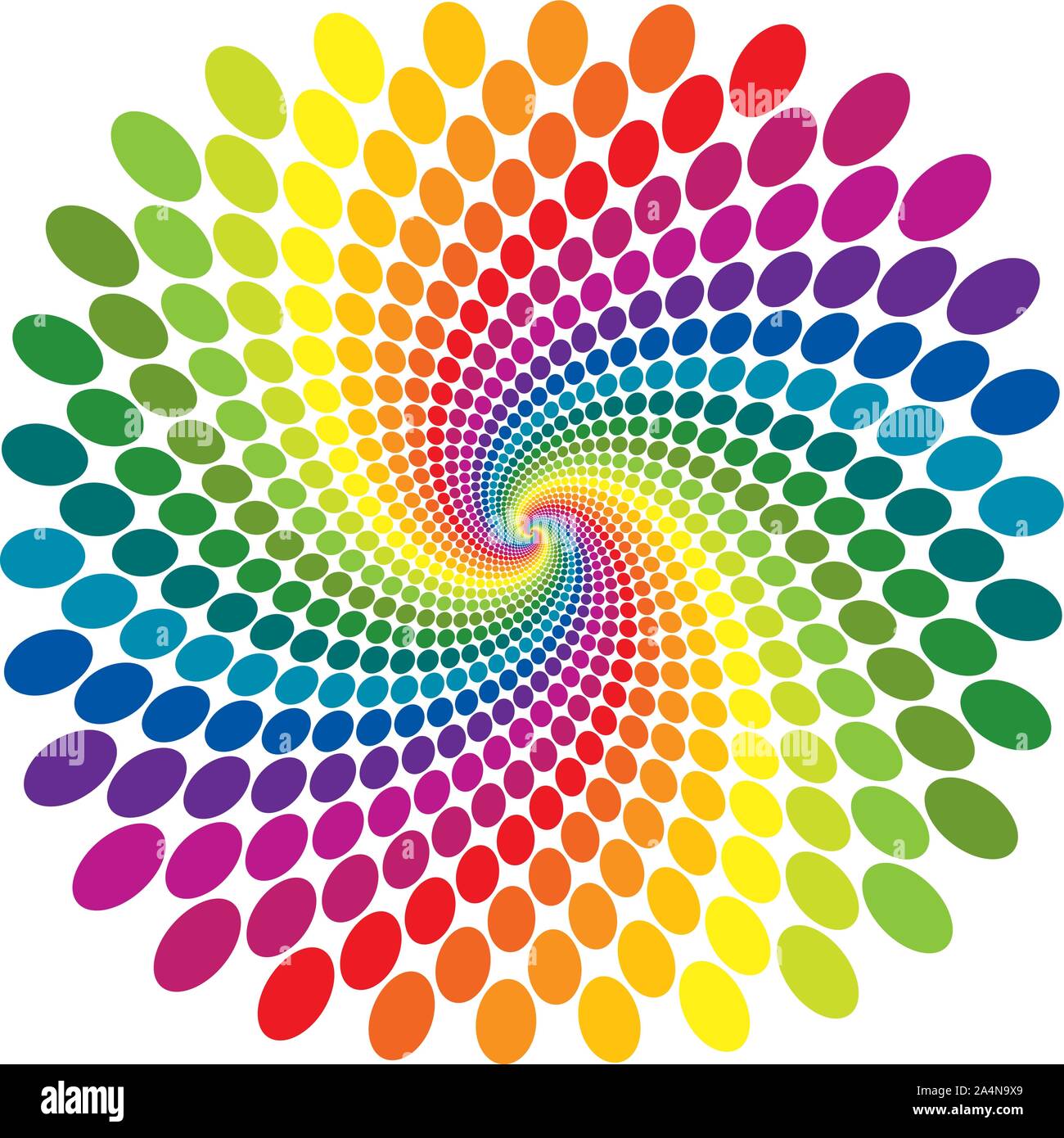 Rainbow swirl vector abstract Stock Vector Image & Art - Alamy