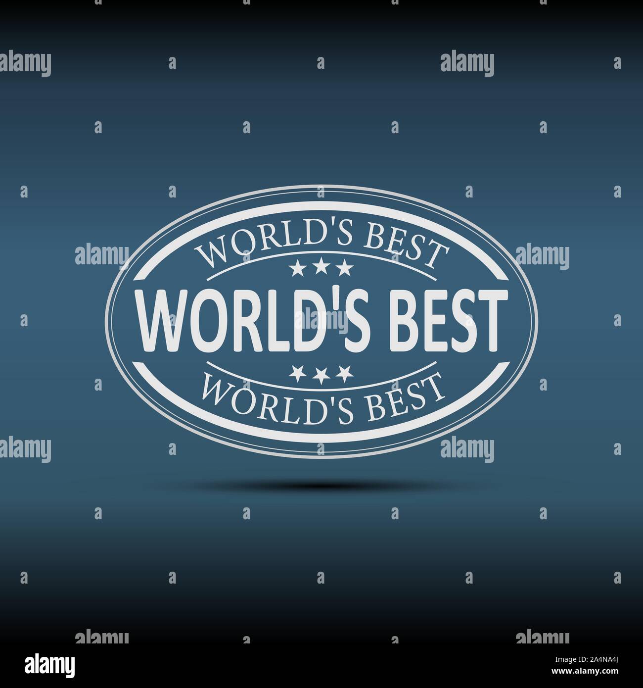 World's Best Web Badge logo Icon Sign on a blue background Stock Vector ...