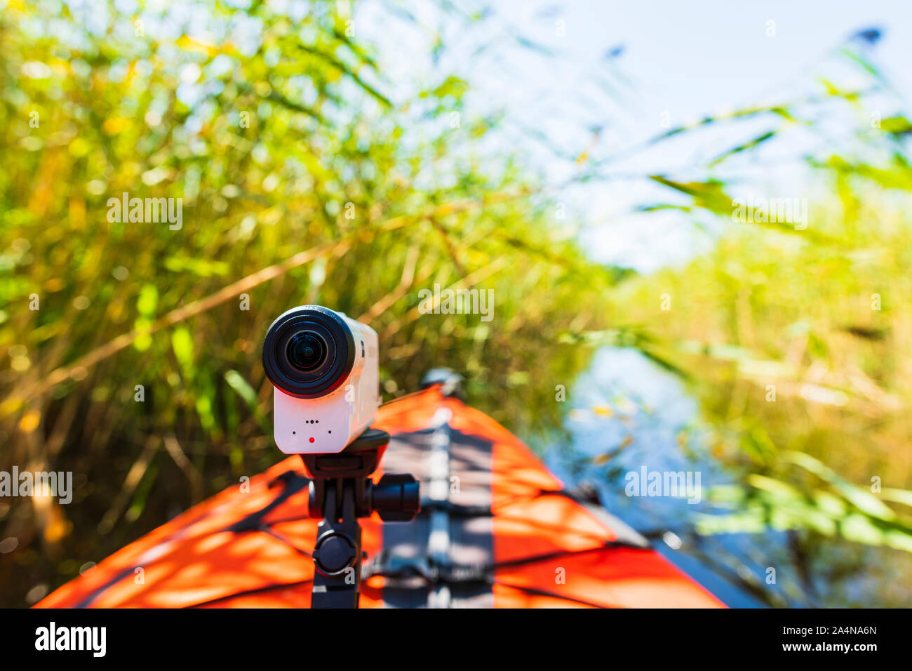 Camera on kayak Stock Photo - Alamy
