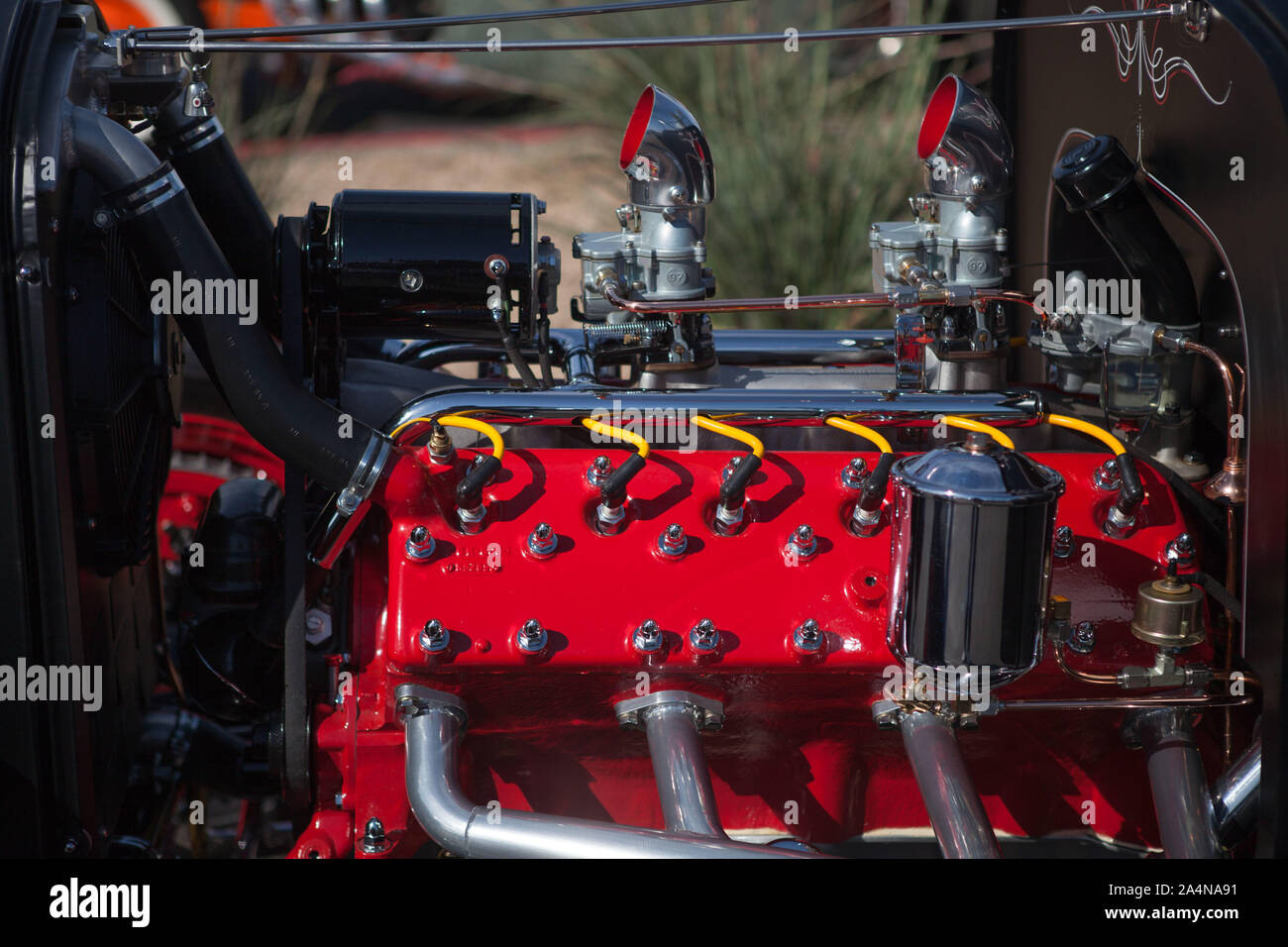 Display of classic cars in a mall in Scottsdale and Phoenix Arizona ...