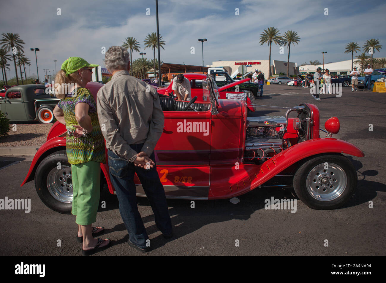 Display of classic cars in a mall in Scottsdale and Phoenix Arizona ...