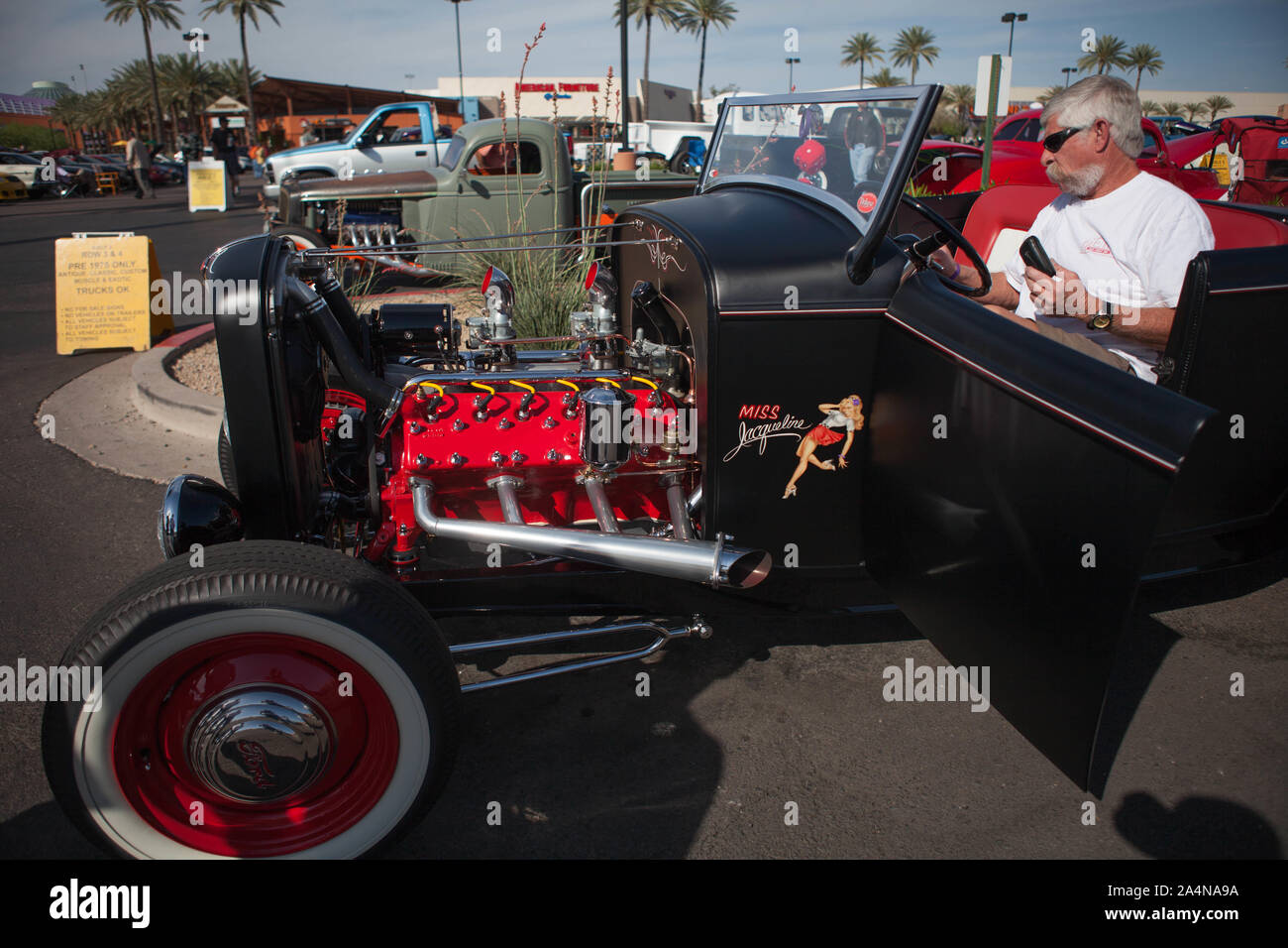 Display of classic cars in a mall in Scottsdale and Phoenix Arizona ...