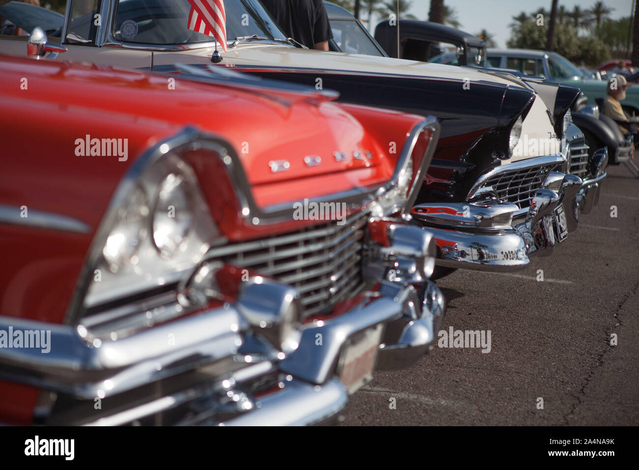 Display of classic cars in a mall in Scottsdale and Phoenix Arizona ...