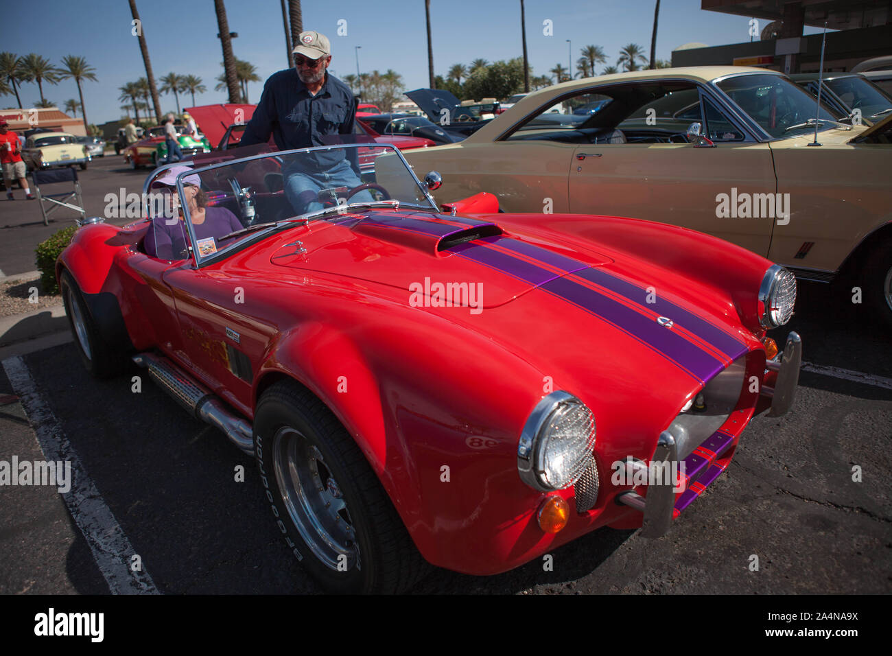 Display of classic cars in a mall in Scottsdale and Phoenix Arizona ...
