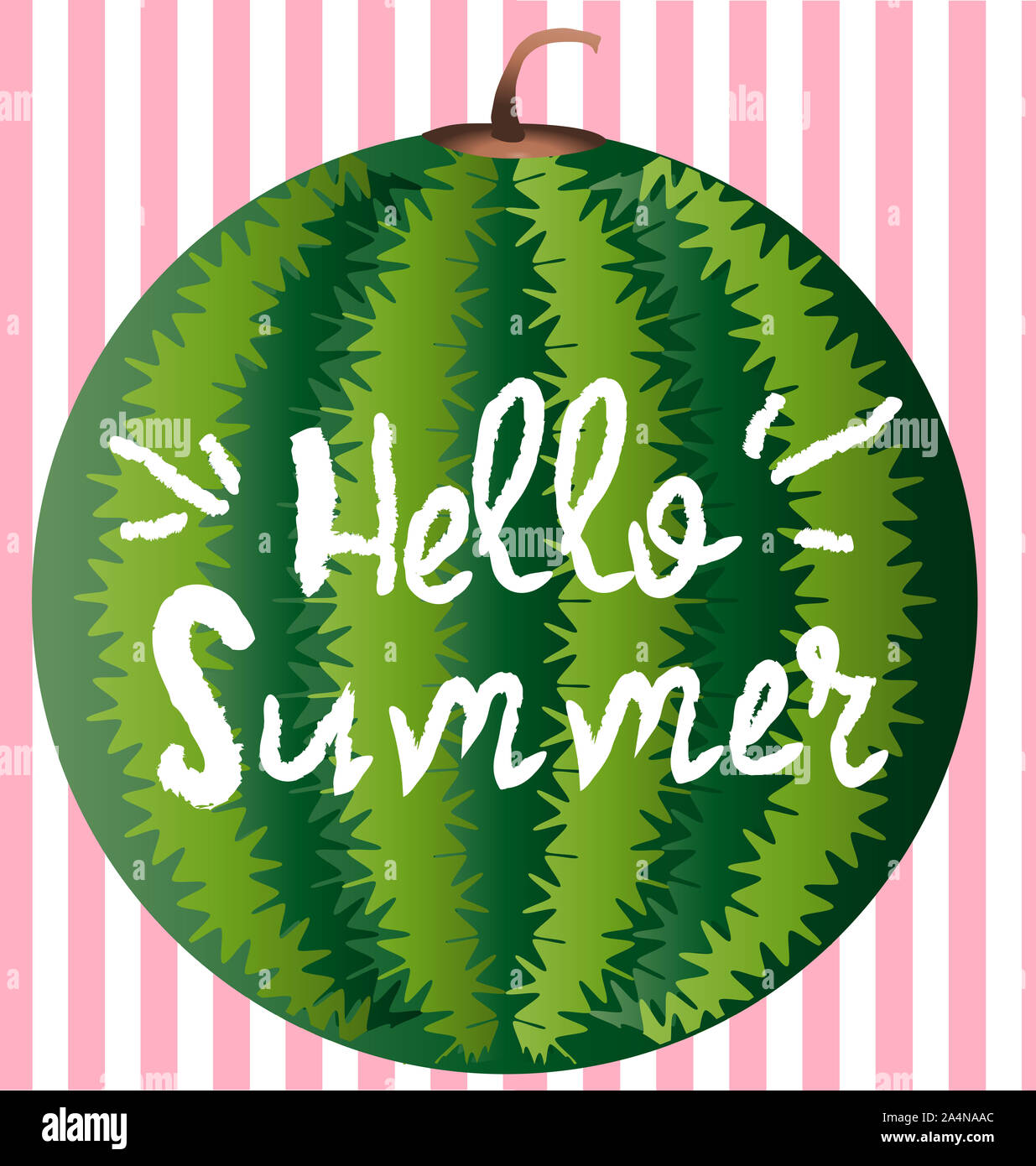 Hello summer greeting card, poster, print. typographical background ...