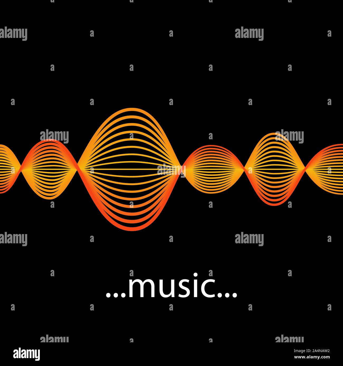 Vector Sound Waveforms. Sound waves and musical pulse icons Stock ...