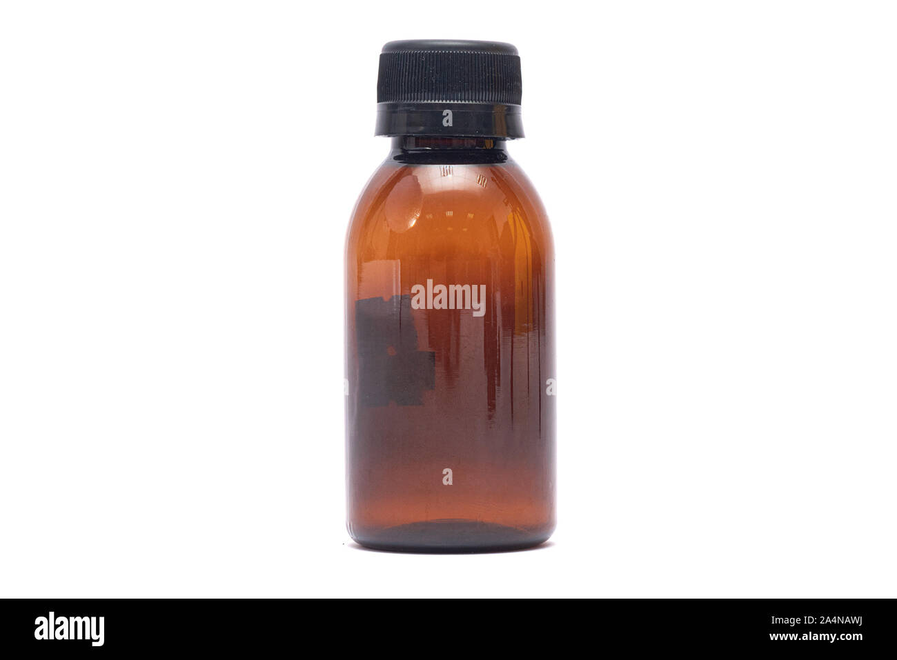 Brown plastic bottle isolated on white background Stock Photo - Alamy