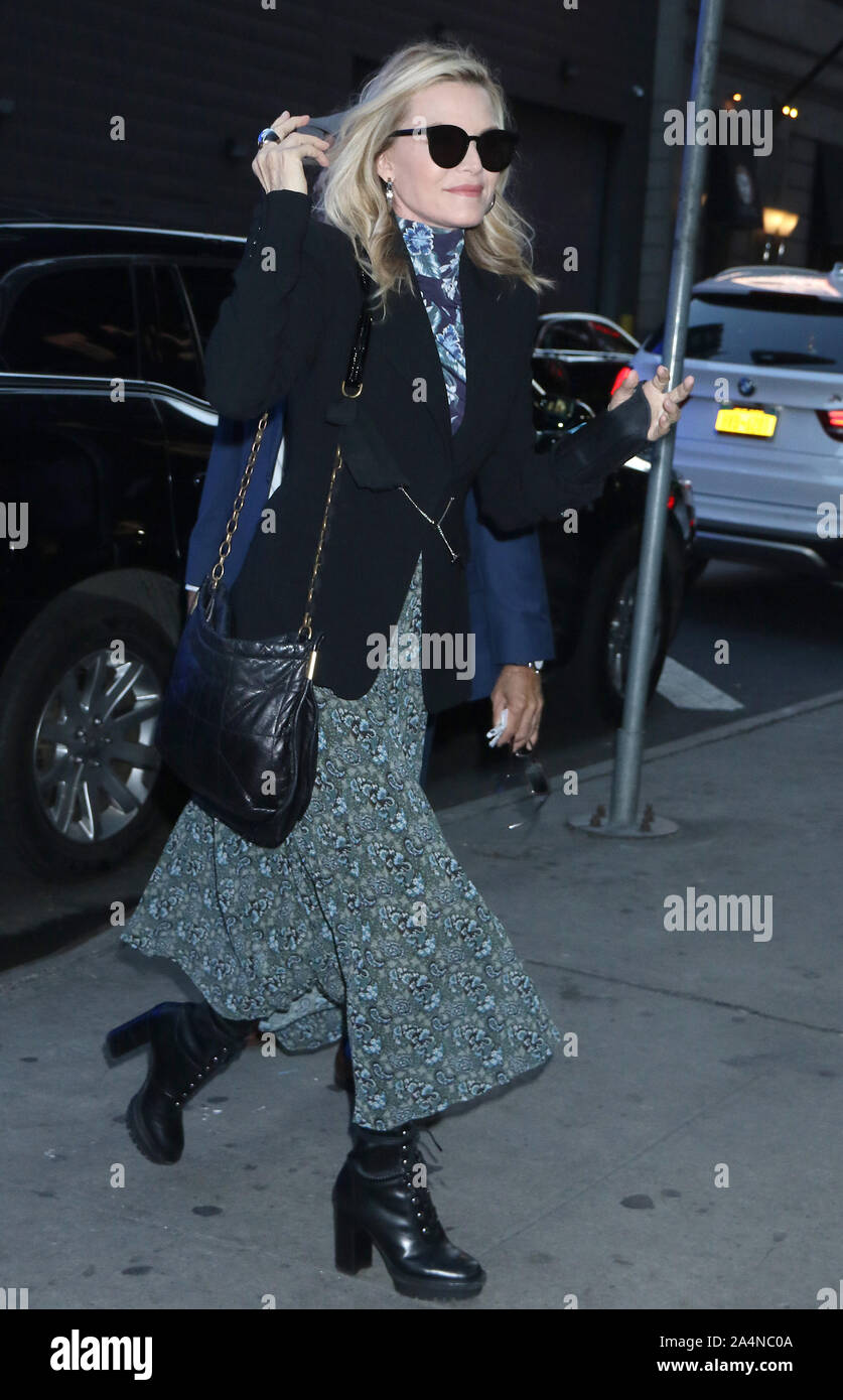 New York, NY, USA. 15th Oct, 2019. Michelle Pfeiffer at Good Morning ...