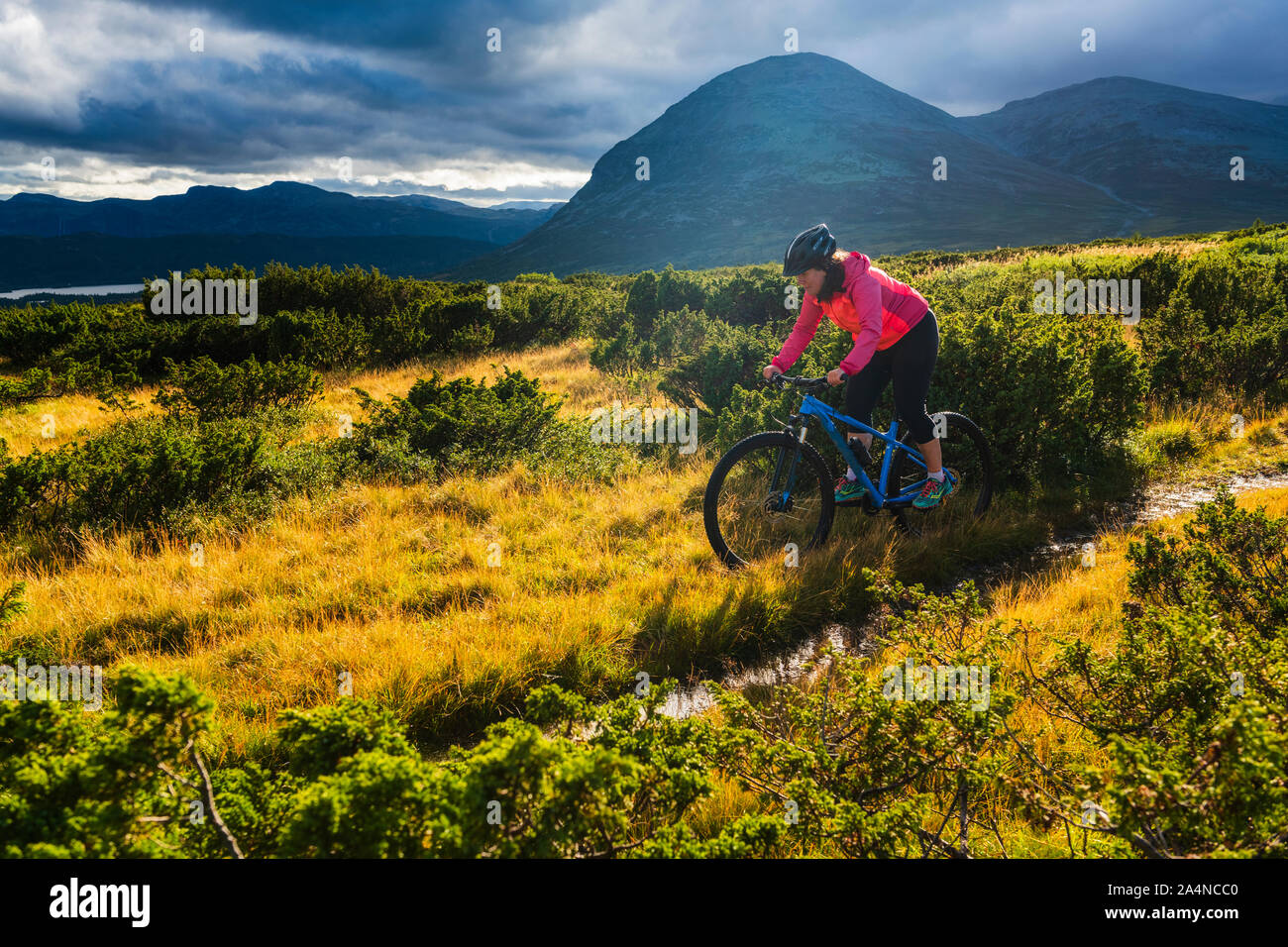 Norway woman cycling hi-res stock photography and images - Alamy