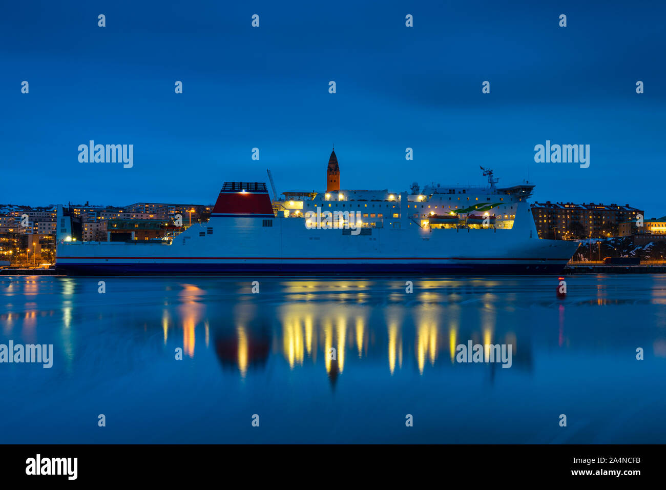 Cruise ship at sea Stock Photo - Alamy