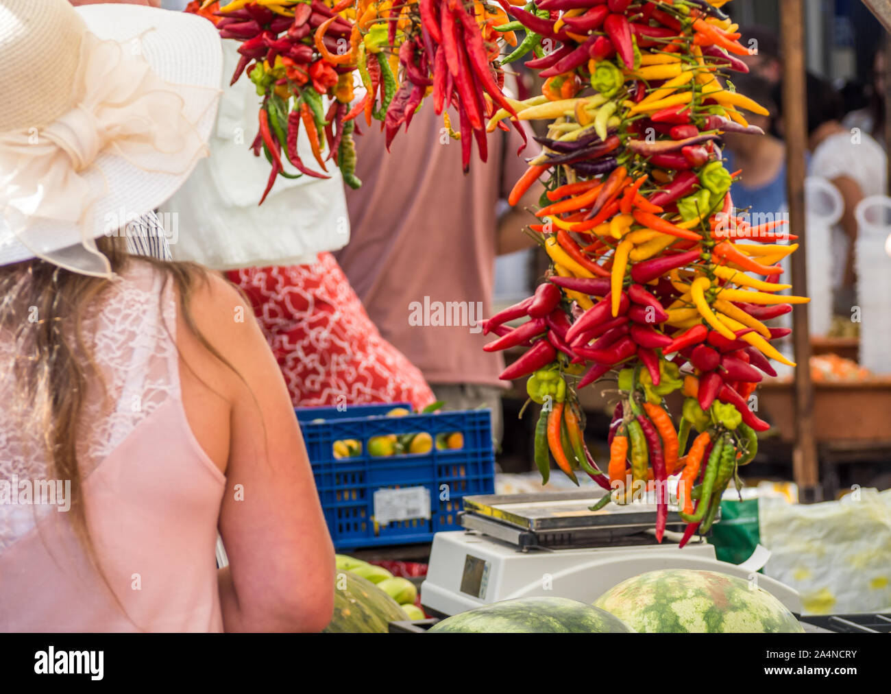 Red chilli india woman hi-res stock photography and images - Alamy