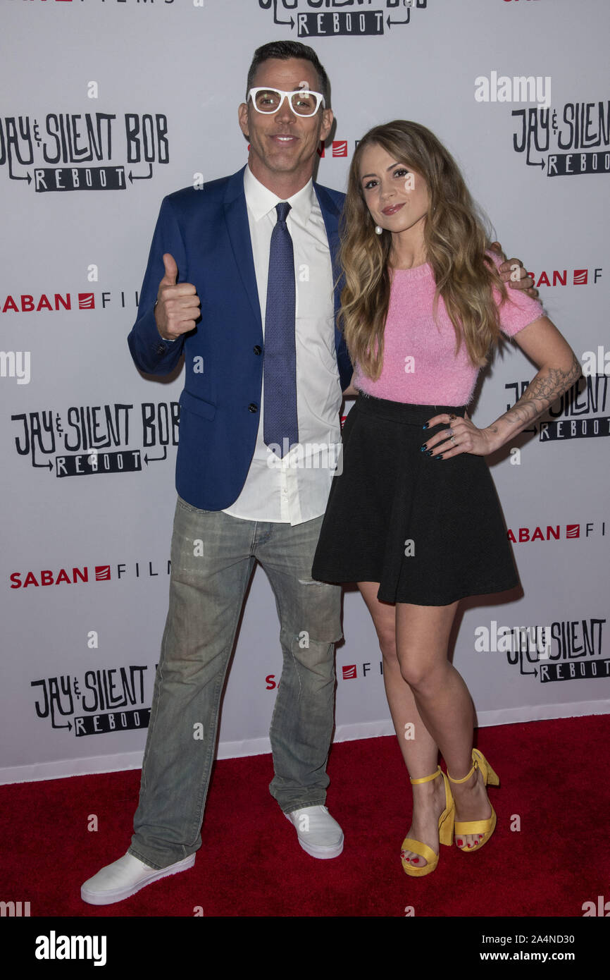 October 14, 2019, Los Angeles, California, USA: STEVE-O and LUX WRIGHT ...