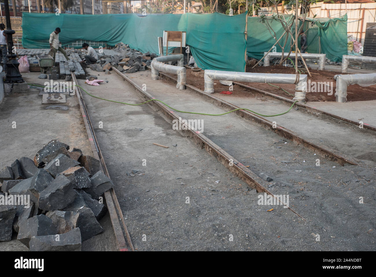 Tram tracks in bombay hi-res stock photography and images - Alamy