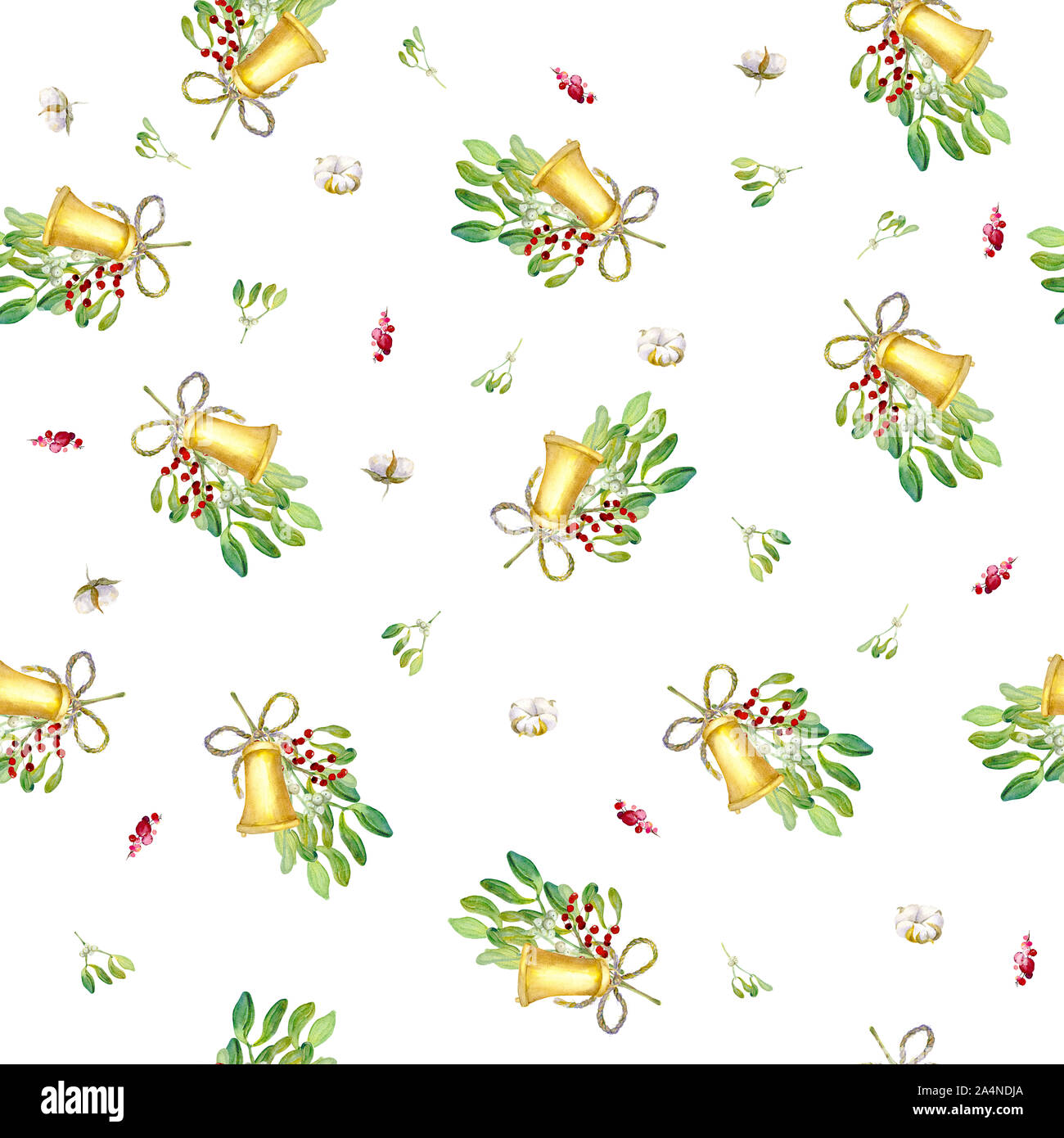 Hand drawn mistletoe plant Cut Out Stock Images & Pictures - Alamy