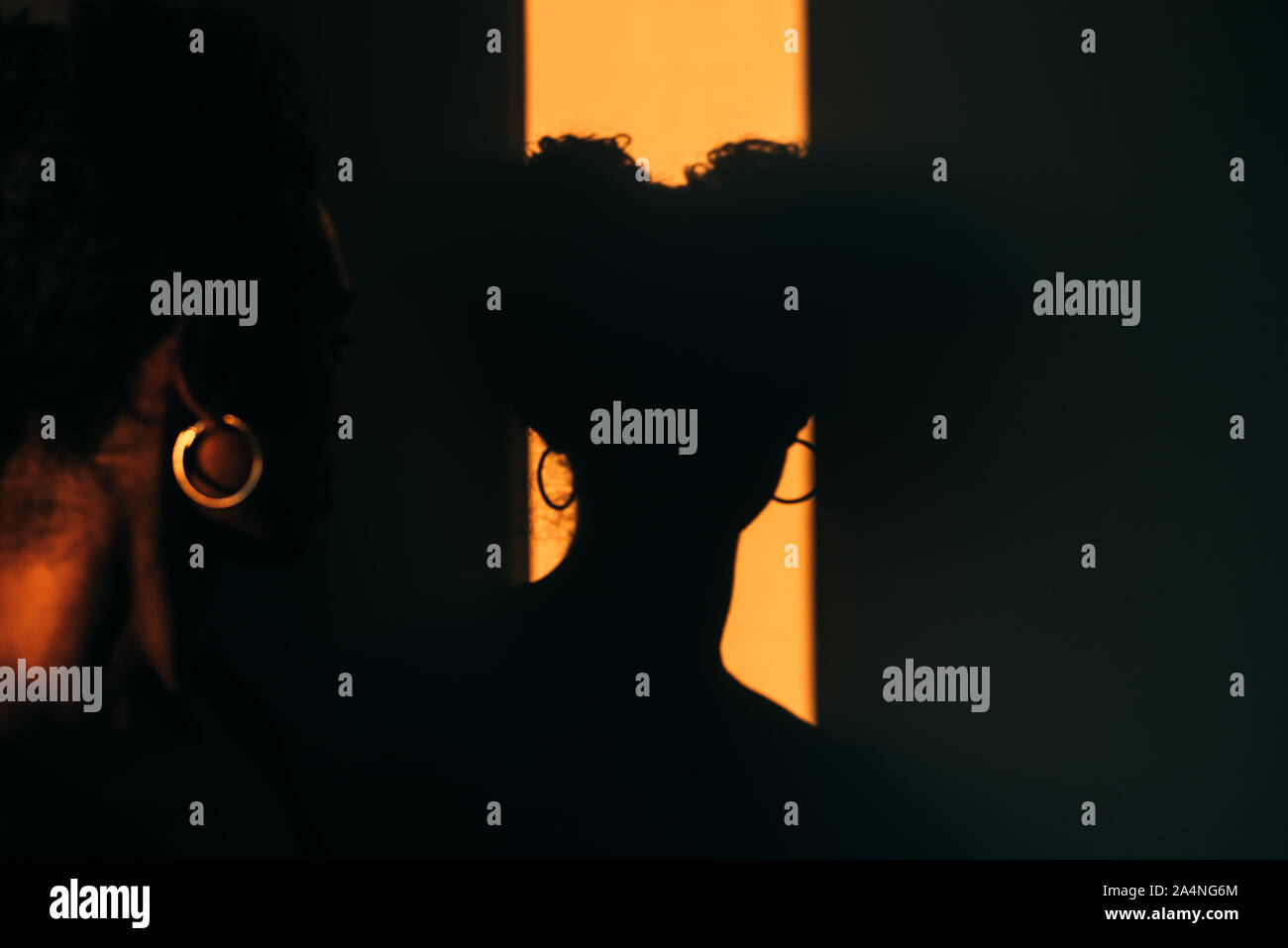 Profile Woman Face Silhouette High Resolution Stock Photography and ...