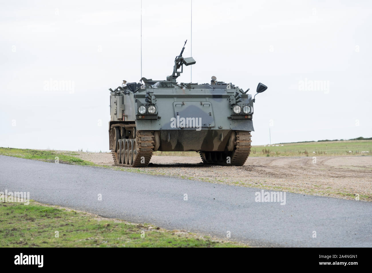 British army personnel carrier tank Stock Photo - Alamy