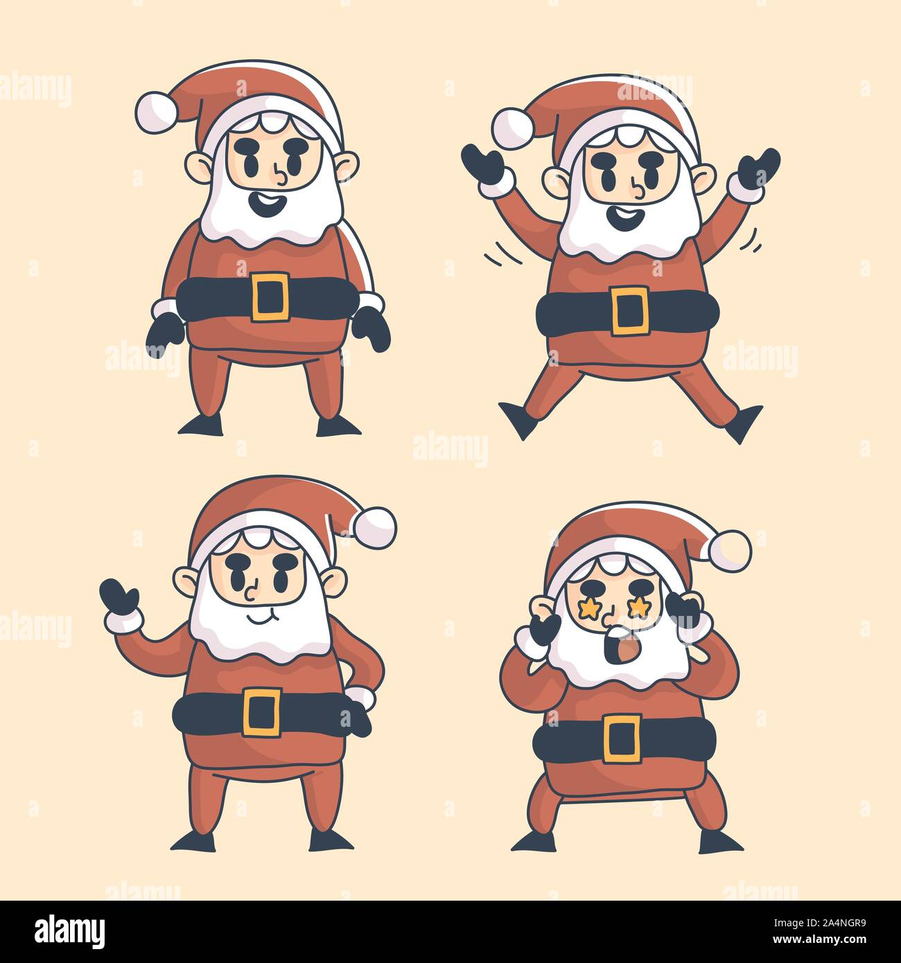 Santa claus laugh Stock Vector Images - Alamy