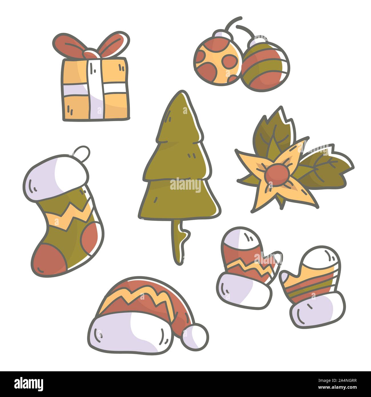 Christmas event elements premium vector Stock Vector Image & Art - Alamy
