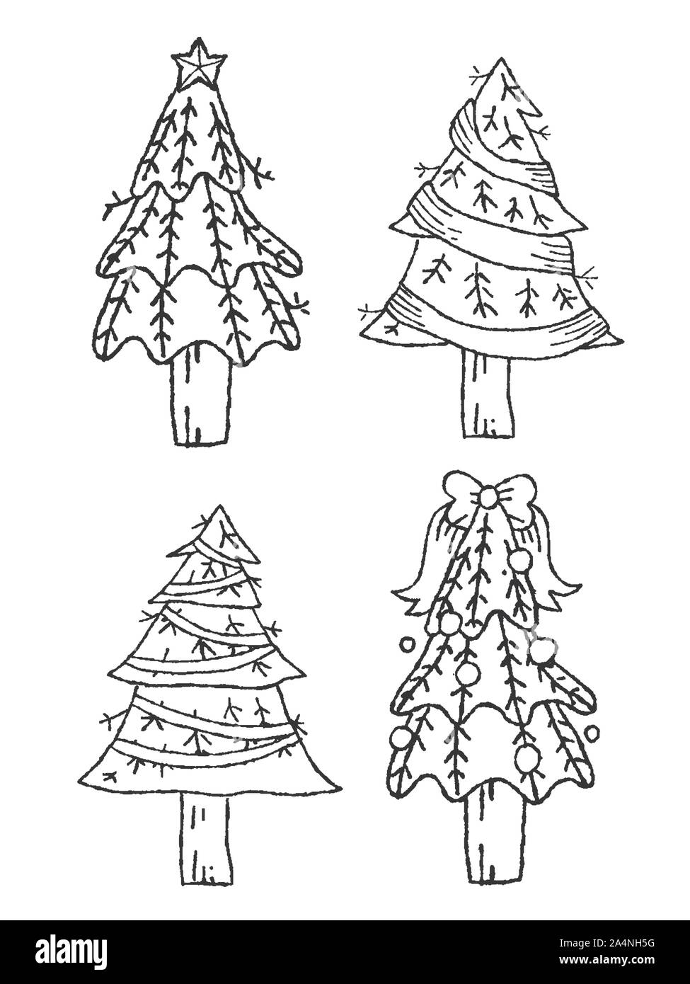 Christmas tree star xmas Black and White Stock Photos & Images - Alamy