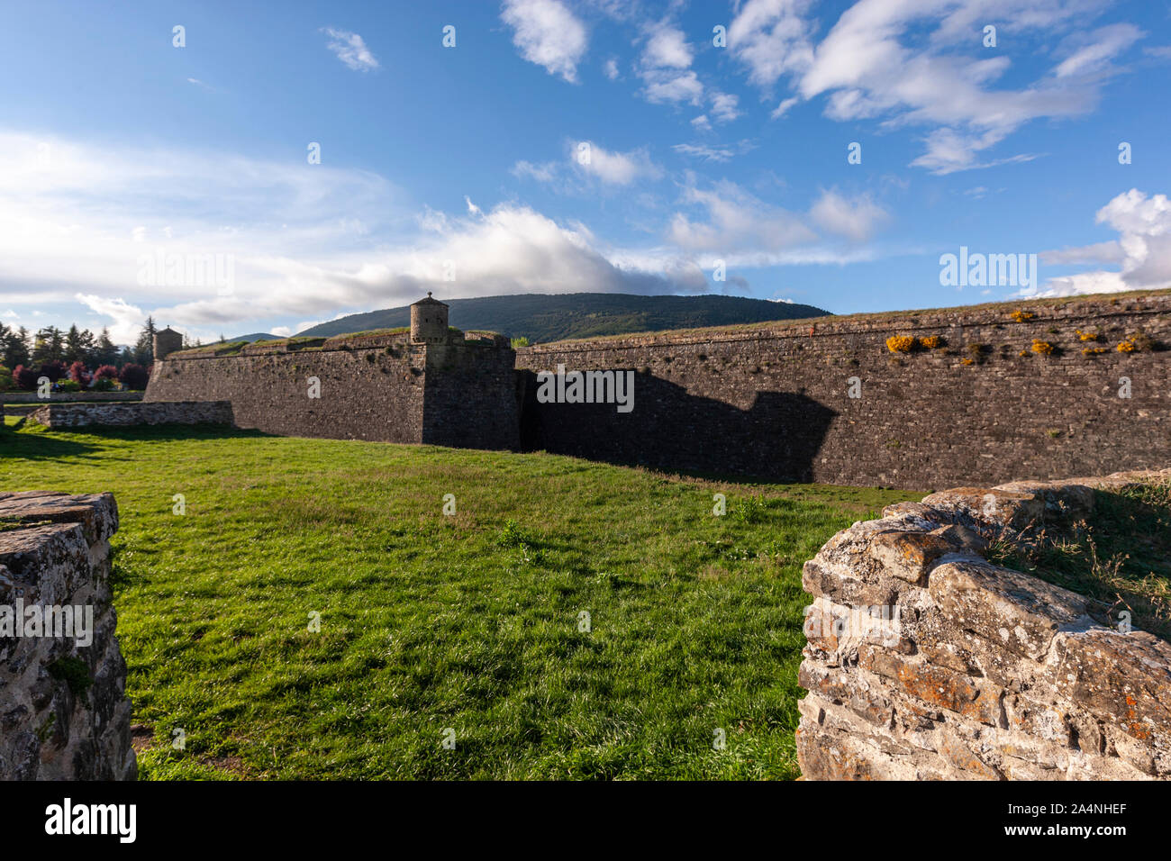 Walls of the Citadel of Jaca, Jaca, Aragon, Spain Stock Photo - Alamy