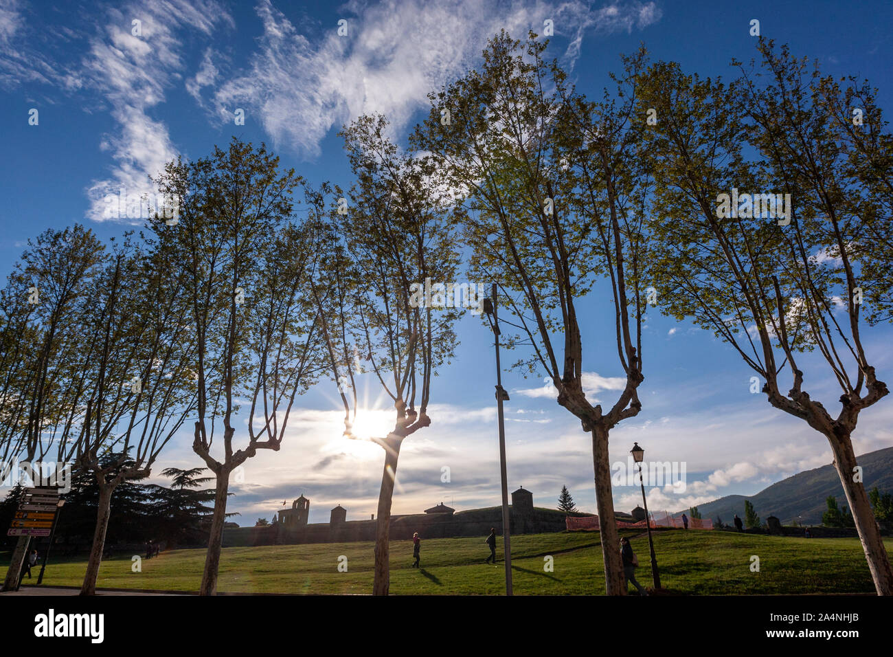 Walls of the Citadel of Jaca, Jaca, Aragon, Spain Stock Photo - Alamy