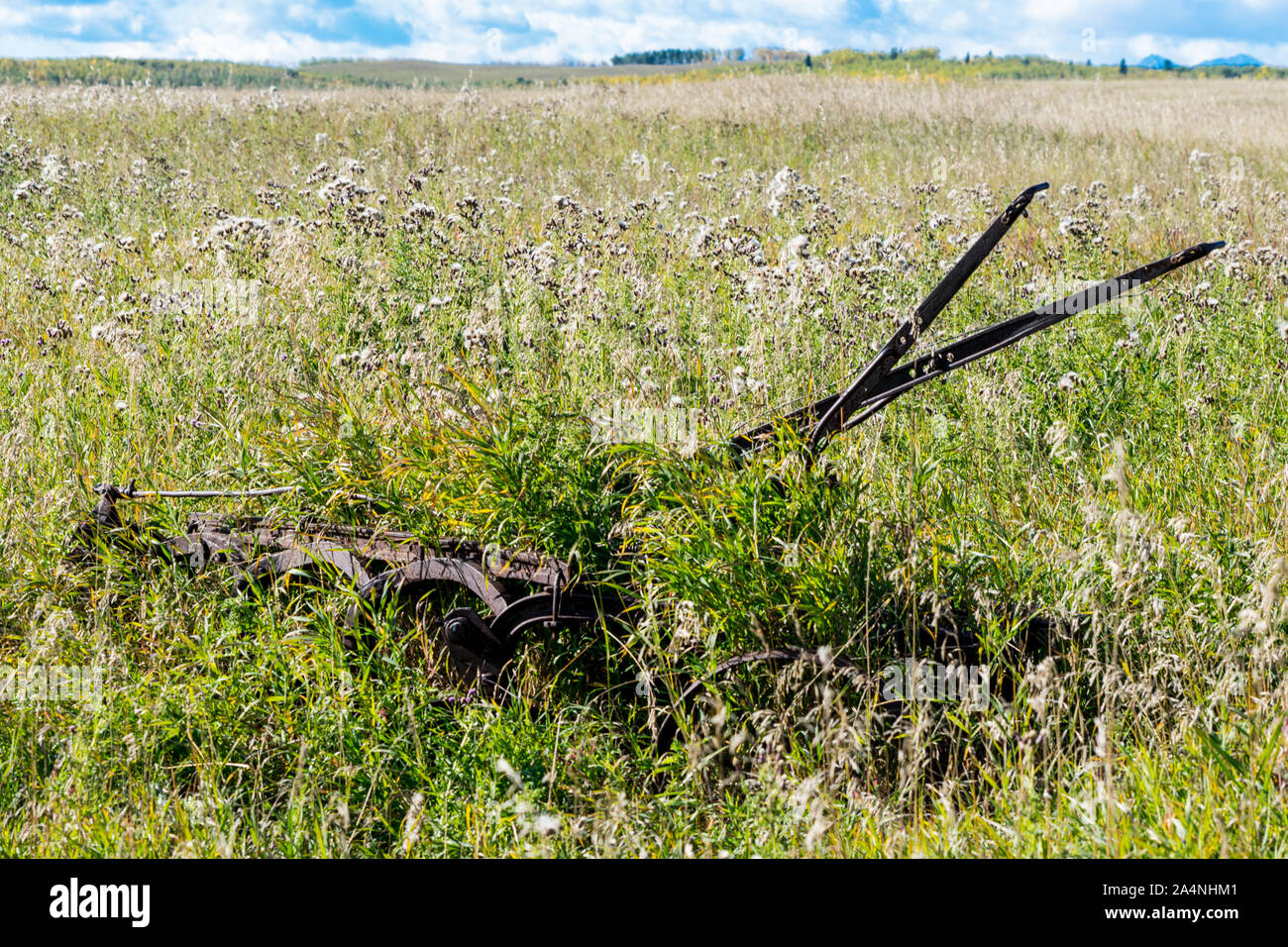 Old rusty farm equipment Stock Photo - Alamy