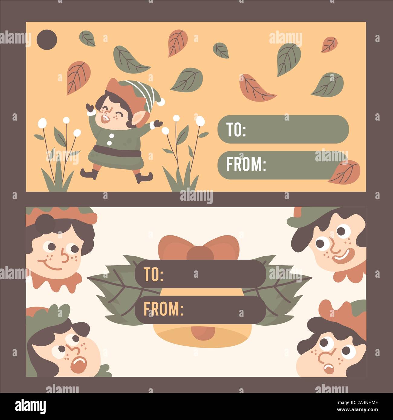 Card template cute gnome Stock Vector Images - Alamy