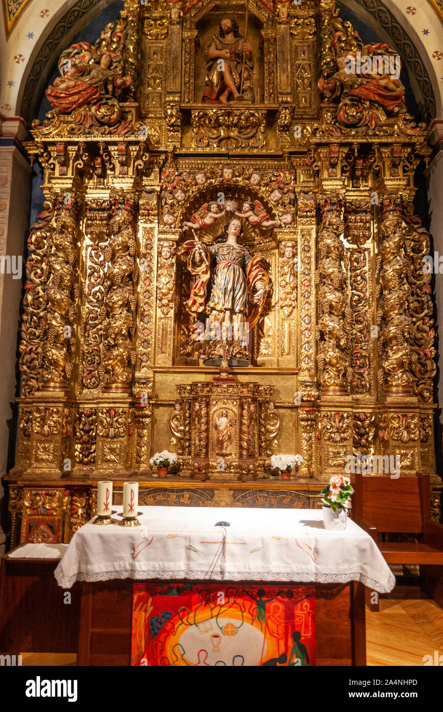 Altarpiece in Jaca Cathedral, Jaca, Aragon, Spain Stock Photo - Alamy