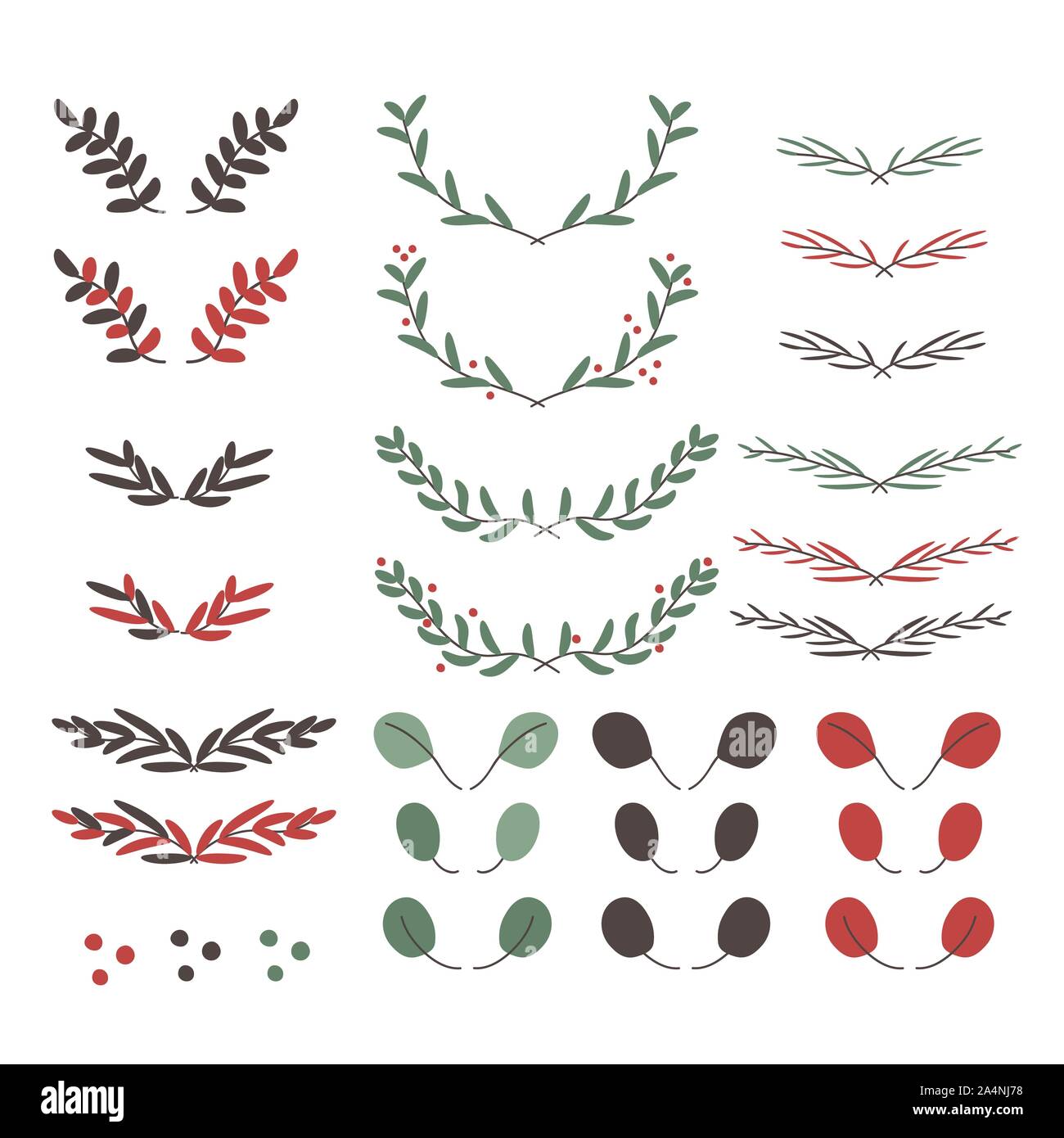 Merry christmas green premium Stock Vector Images - Alamy