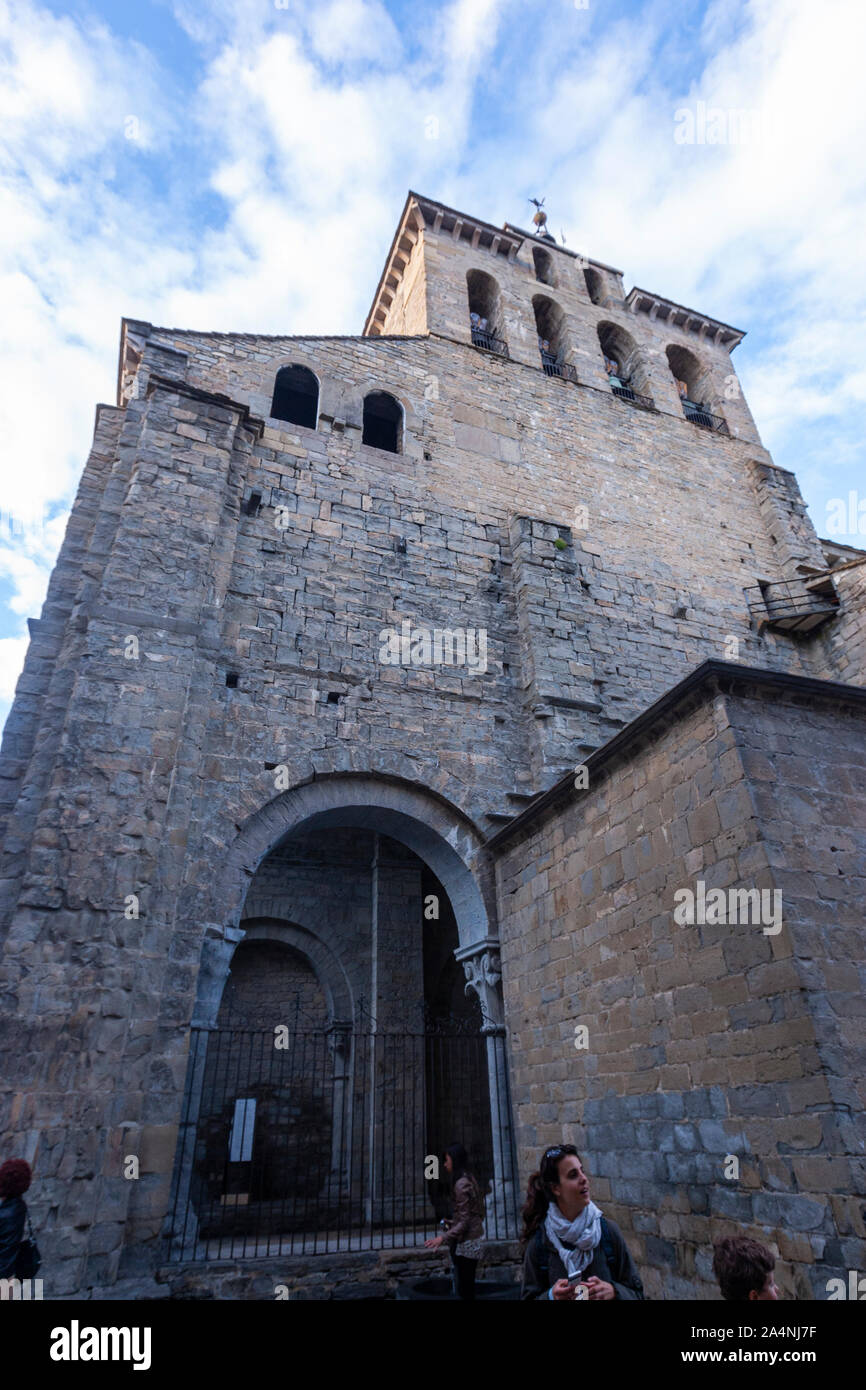 Facade of Jaca Cathedral, Jaca, Aragon, Spain Stock Photo - Alamy