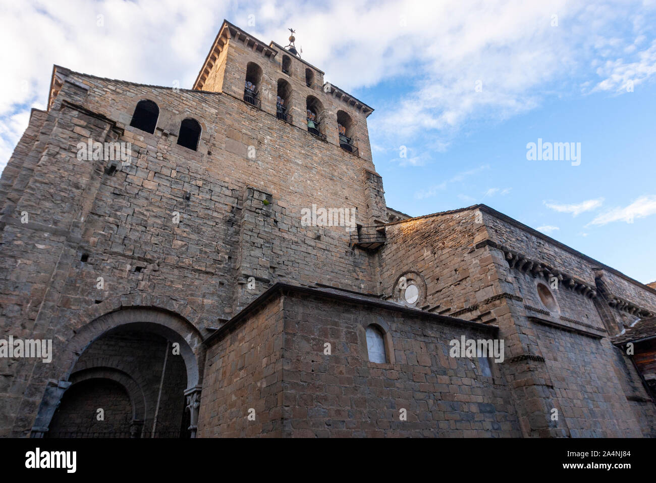 Facade of Jaca Cathedral, Jaca, Aragon, Spain Stock Photo - Alamy