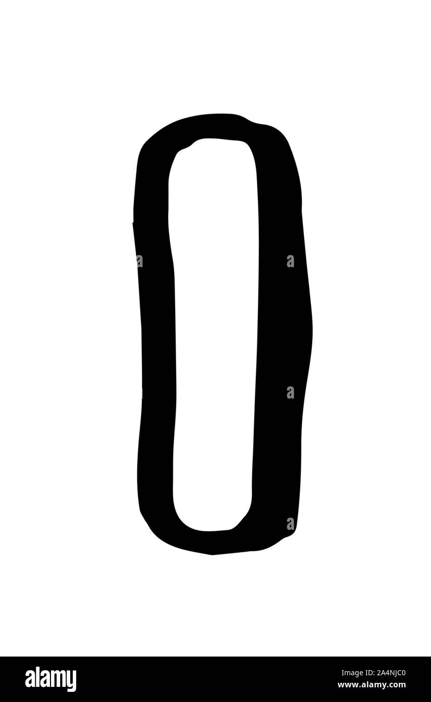 Bright English font. Vector. Linear, contour, volumetric number. Font ...