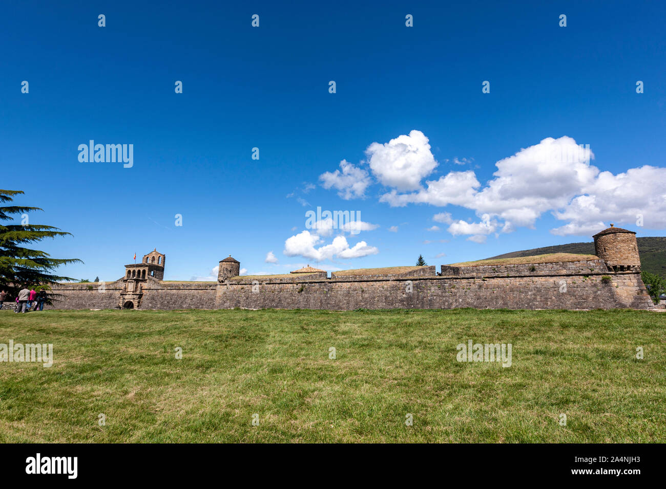 Walls of the Citadel of Jaca, Jaca, Aragon, Spain Stock Photo - Alamy
