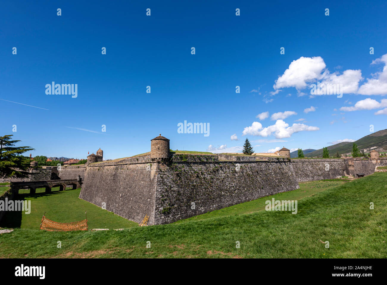 Walls of the Citadel of Jaca, Jaca, Aragon, Spain Stock Photo - Alamy