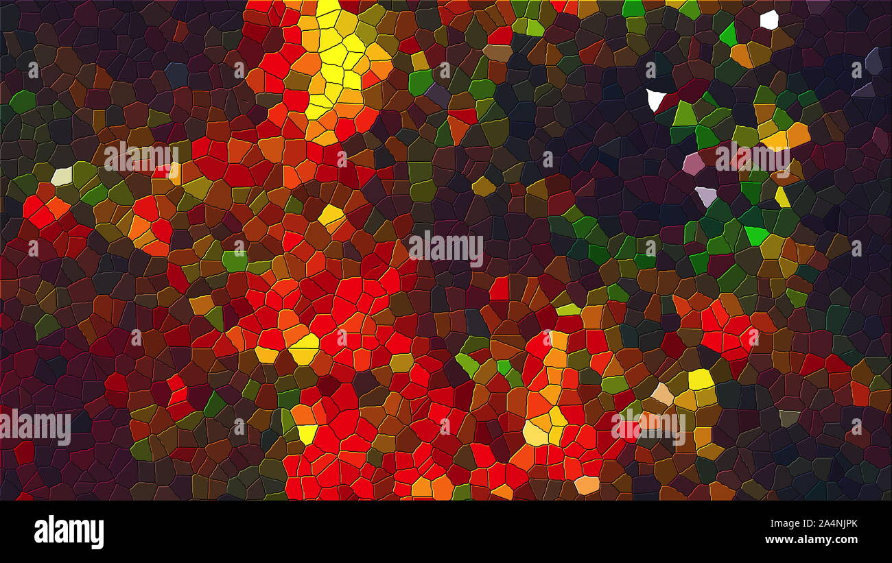 Computer generated abstract background of colorful mosaic of various ...