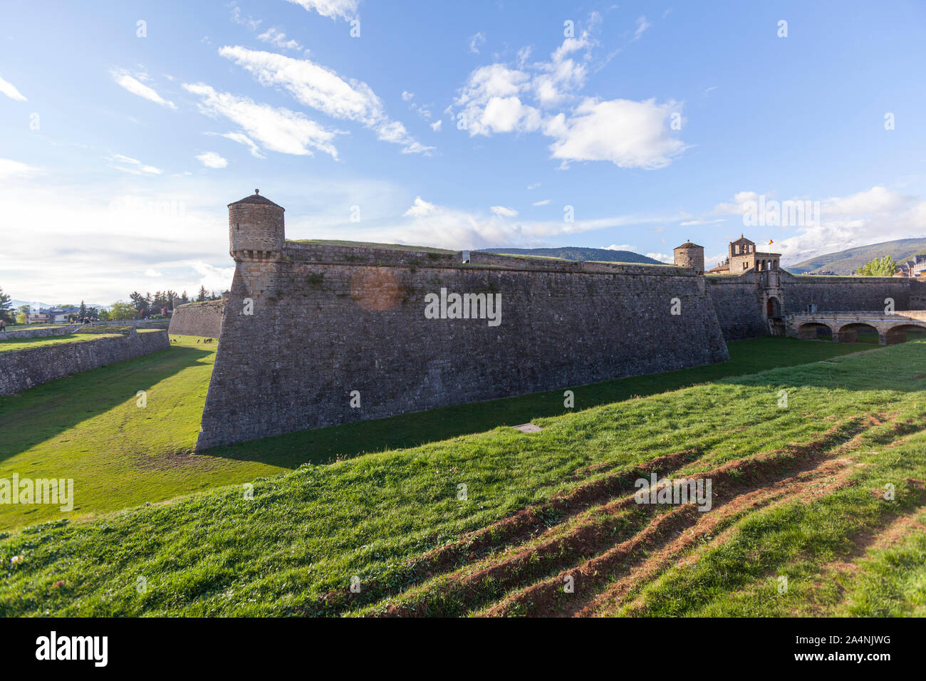Walls of the Citadel of Jaca, Jaca, Aragon, Spain Stock Photo - Alamy